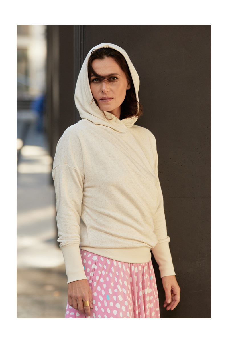 MISS DRAPER natural vanilla hoodie